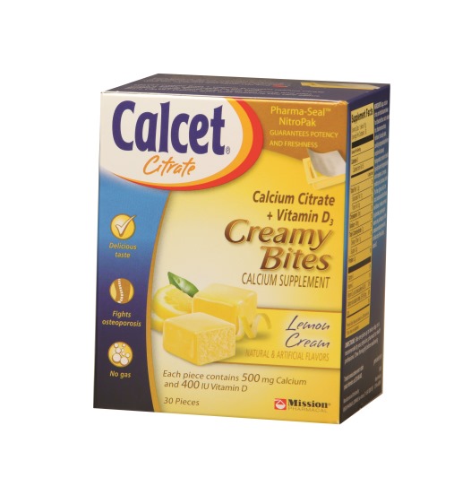 Calcet Calcium Supplement, Lemon Cream – Kiba